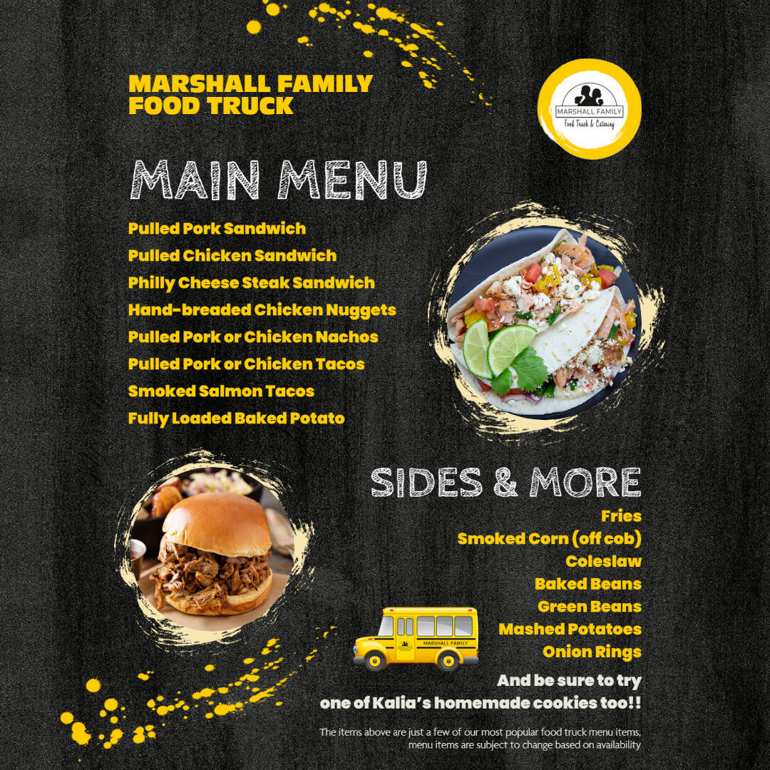 Food Truck Menu